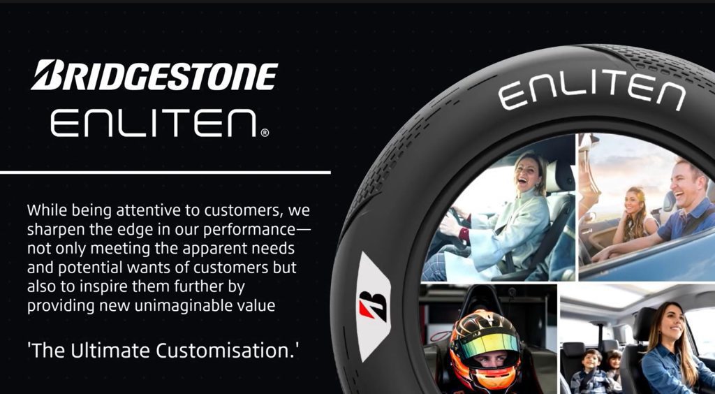 BRIDGESTONE เปิดการพัฒนา และออกแบบ ด้วย ENLITEN เทคโนโลยี